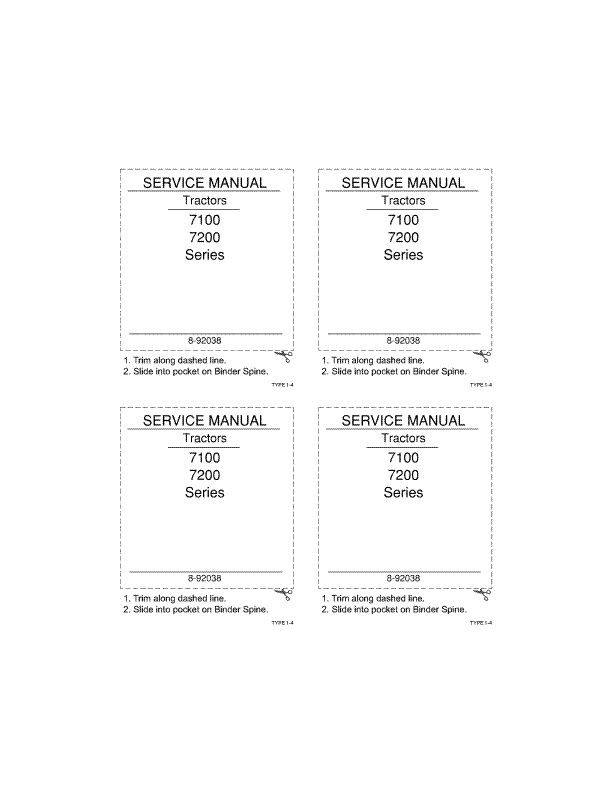 Case IH 7100 7200 Series Service Repair Manual - Reliable-Store