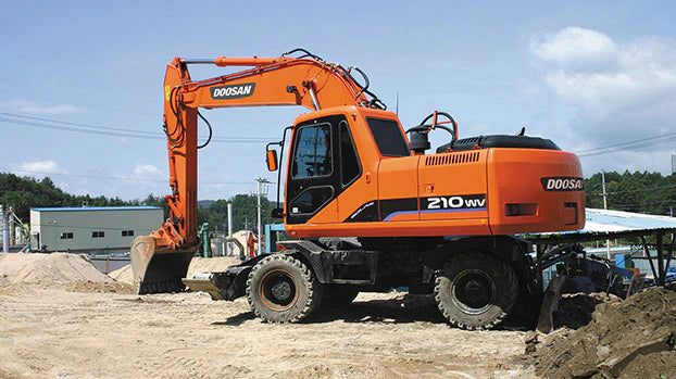Daewoo Doosan Solar 210W-V Wheel Excavator Shop Service Repair Manual ...