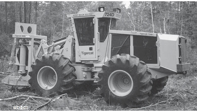Tigercat 724D (7240201 – 7240999) Feller Buncher Operator Manual ...
